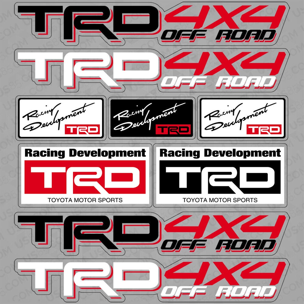 For Toyota TRD 4x4 Off Road Racing Development Sport Car Sticker Decal ...