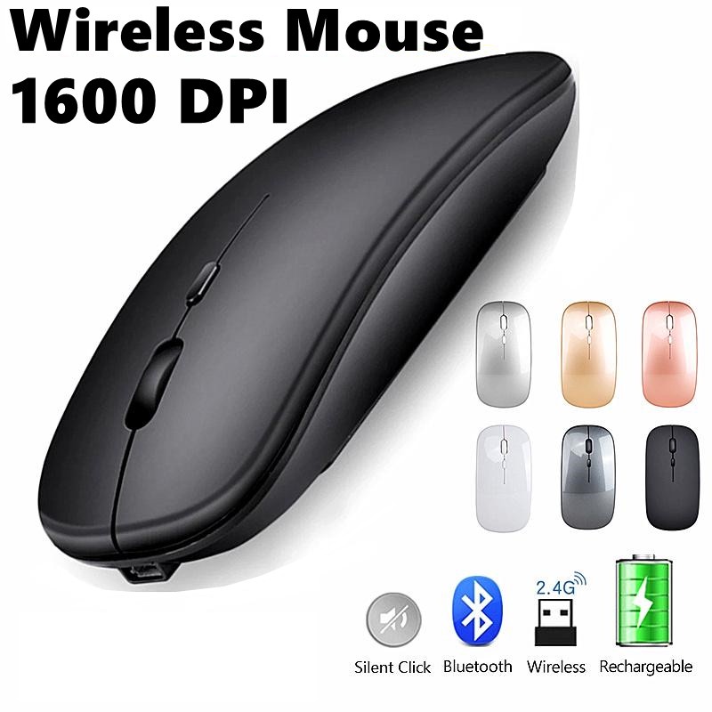 2.4GHz 1600DPI Wireless Mouse Bluetooth Mouse Wireless Optical ...