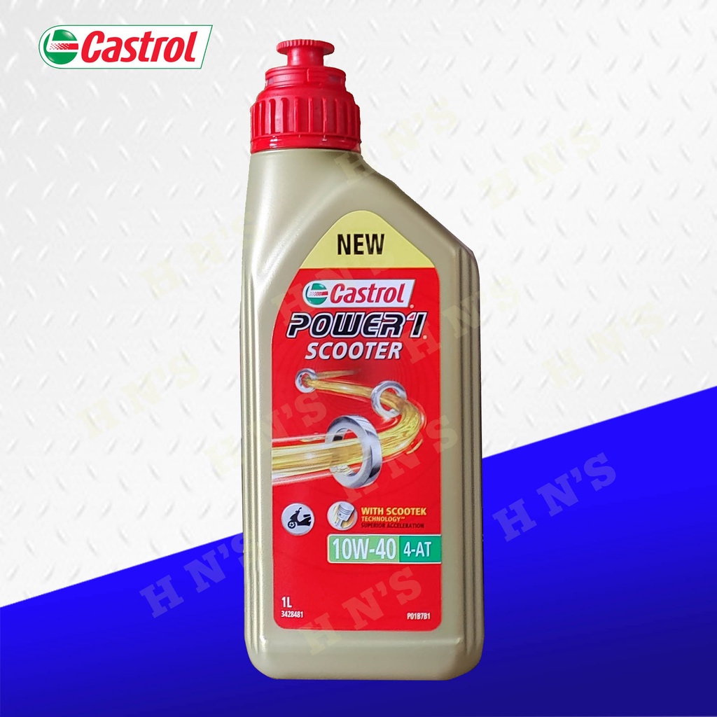 Castrol POWER1 Scooter 4T Full Synthetic 10W-40 Motor Oil 1L | Shopee ...