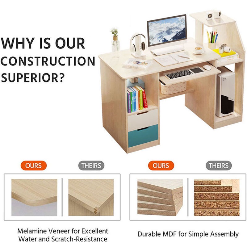 AISEN High Qualify Computer Table With Drawer Study Desk Office Desk ... AISEN High Qualify Computer Table With Drawer Study Desk Office Desk ...