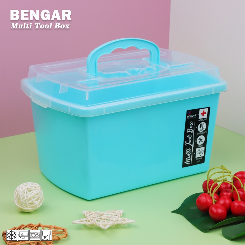 Plastic storage box organizer Plasticware Box with Handle and Cover ...