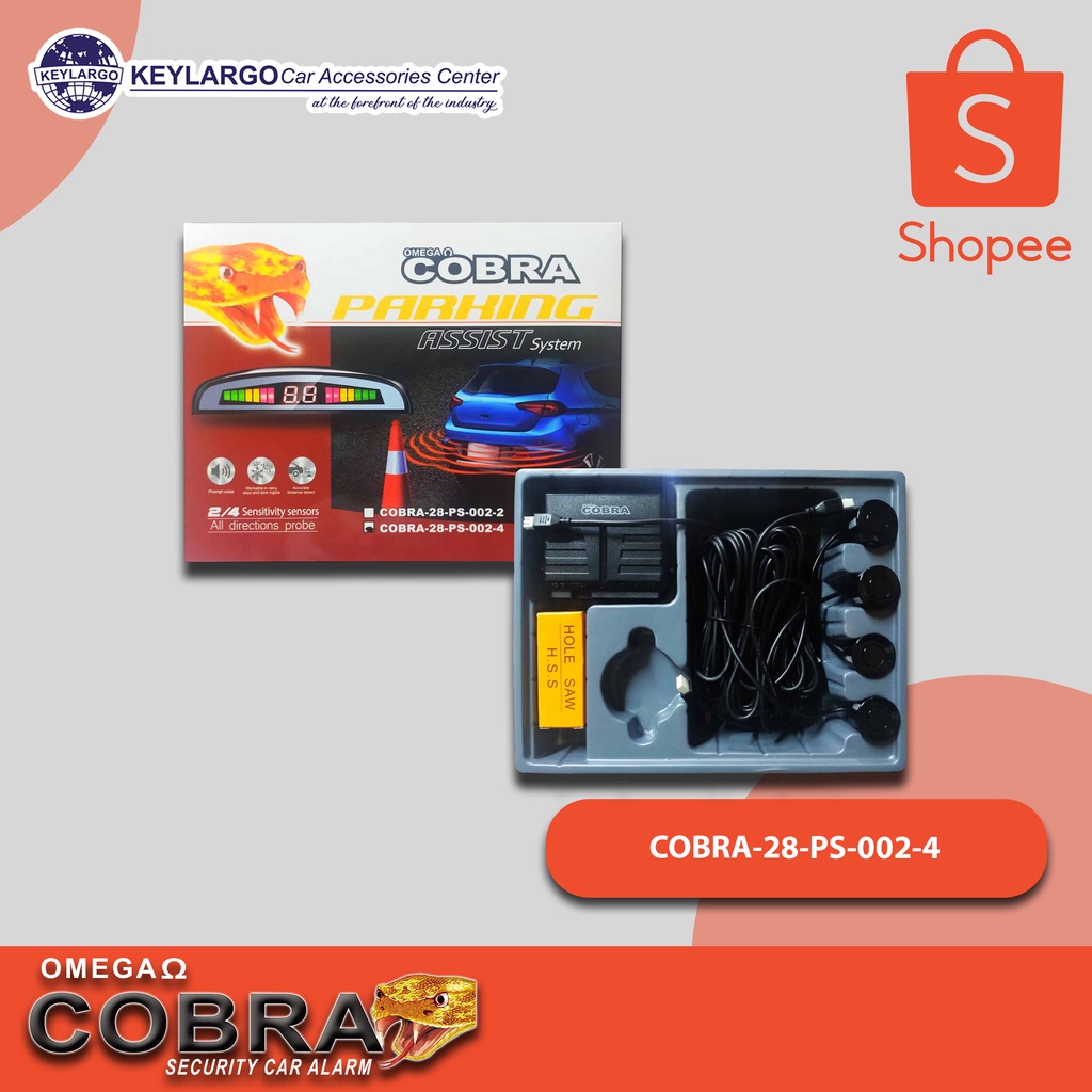 COBRA PARKING SENSOR 4 KIT WITH LED (PT-238) | Shopee Philippines