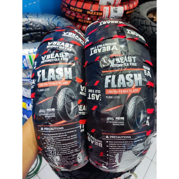 Beast Flash Tire size 13 110/70 130/70 free 2pito 2sealant set.. for ...