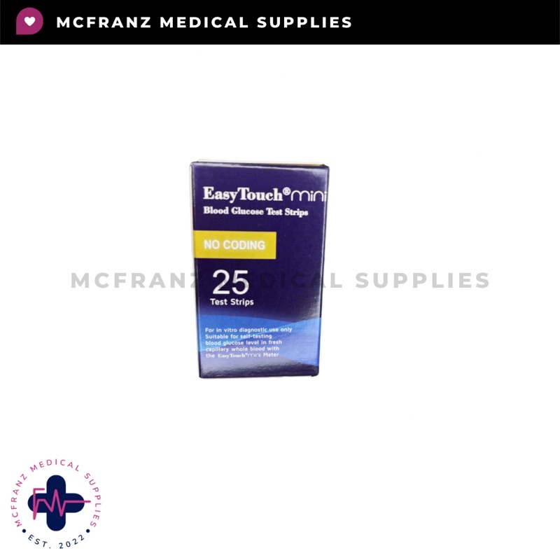 Easy touch Mini Test Strips (25pcs) | Shopee Philippines