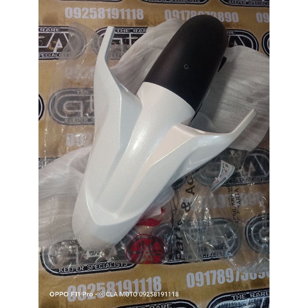 ORIGINAL YAMAHA FRONT FENDER FOR SNIPER MX 135 PEARL WHITE | Shopee ...