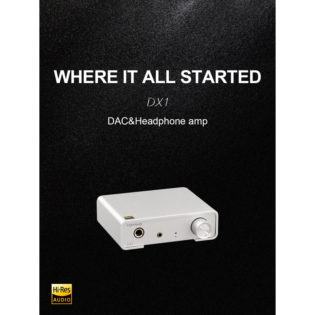 TOPPING DX1 DAC&Headphone Amplifier AK4493S XU208 DAC&Headphone ...