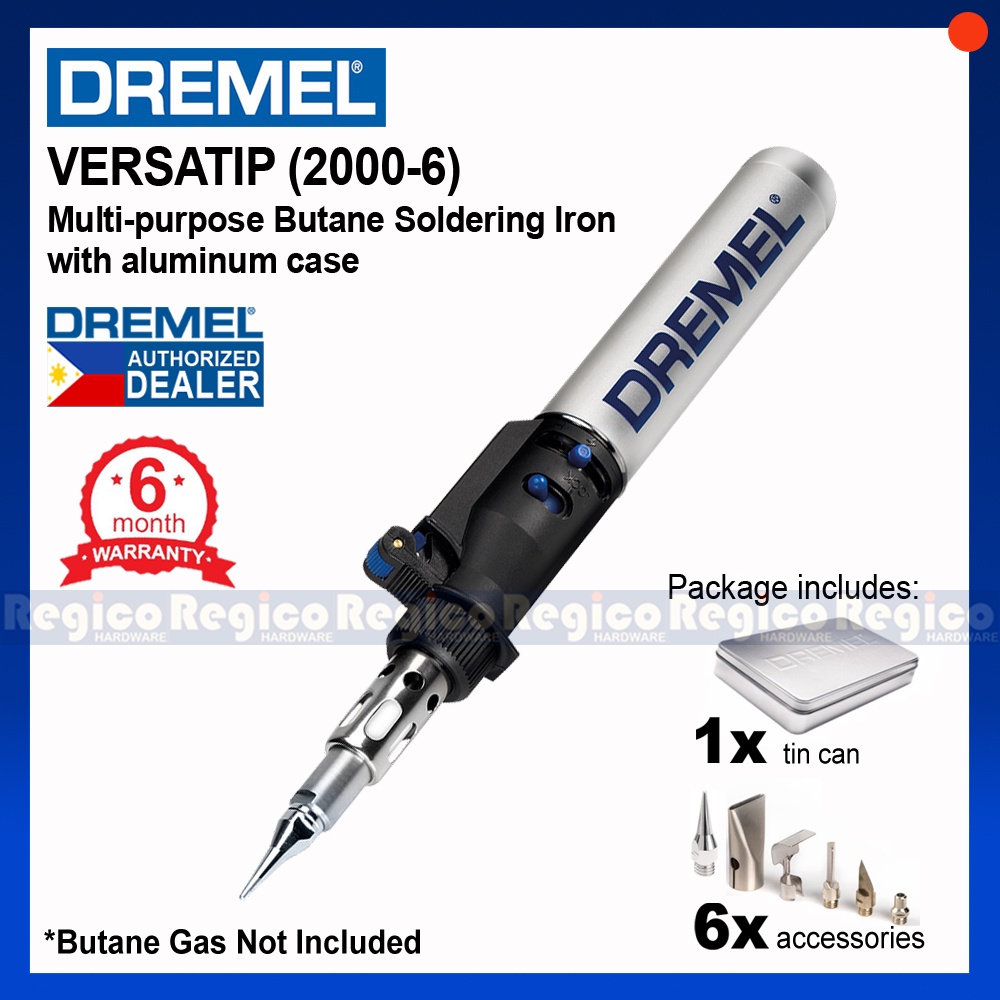 DREMEL VERSATIP Multipurpose Butane Soldering Iron with aluminum case ...