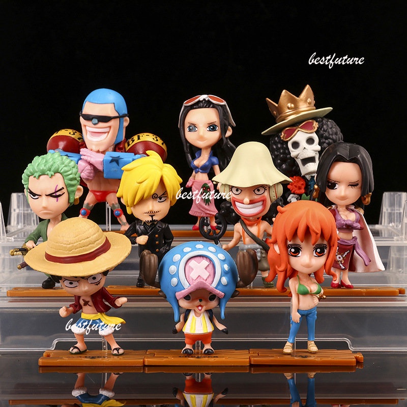 One Piece Action Figure Luffy Zoro Chopper Boa Hancock Nami Model ...