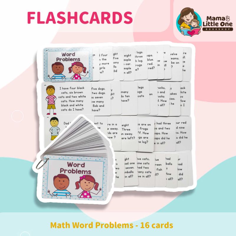 Math Word Problem English Learn Teach Visual Aid Educational Picture ...
