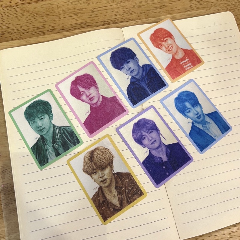 BTS Rainbow Portraits | Matte Waterproof Sticker | Die-Cut, Vinyl ...
