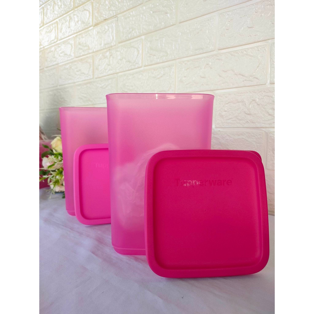 Tupperware 2-PC Tall Square Rounds | Shopee Philippines