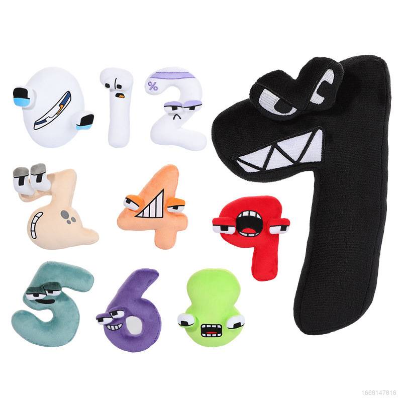 Jason Alphabet Lore Number 0-9 Plush Toys Stuffed Dolls Gift For Kids ...