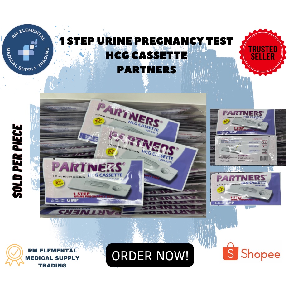 (piece) 1-Step Urine Pregnancy Test PARTNERS Sold per piece | Shopee ...