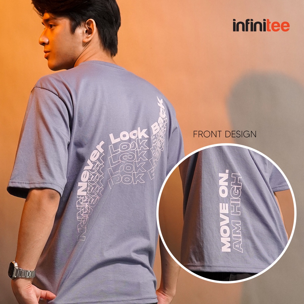 Infinitee Typographic Statement Oversized T Shirt For Men Women Plus ...