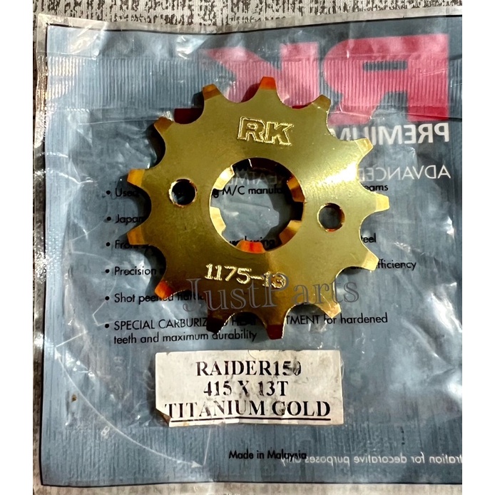 RK RACING ENGINE SPROCKET ONLY 13T (415) 1piece | Shopee Philippines