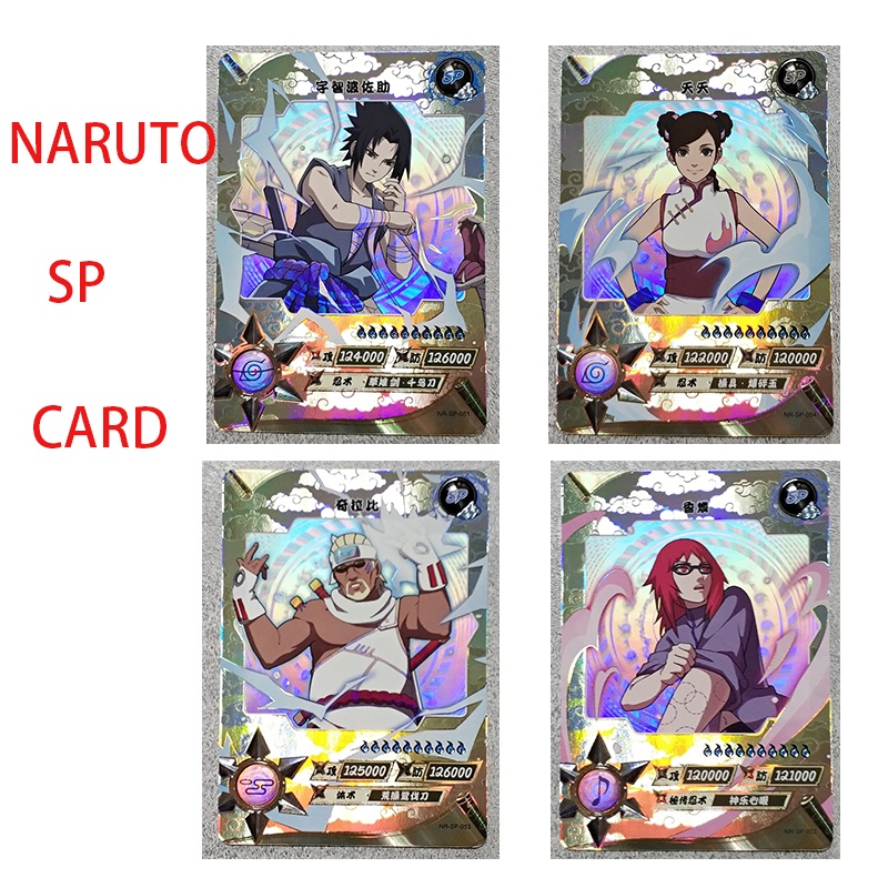 Anime Naruto Rare Sp Flash Card Uchiha Sasuke Tenten Killer Bee Karin ...