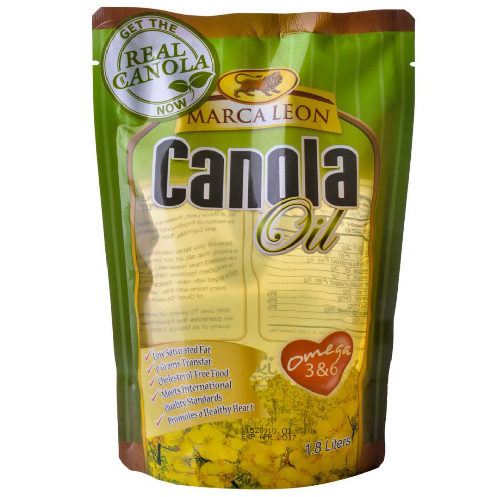Marca Leon Canola Oil Stand Up Pouch 1.8Liter | Shopee Philippines