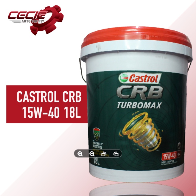 Castrol CRB TurboMax Diesel Engine Oil SAE 15W-40 18L | Shopee Philippines