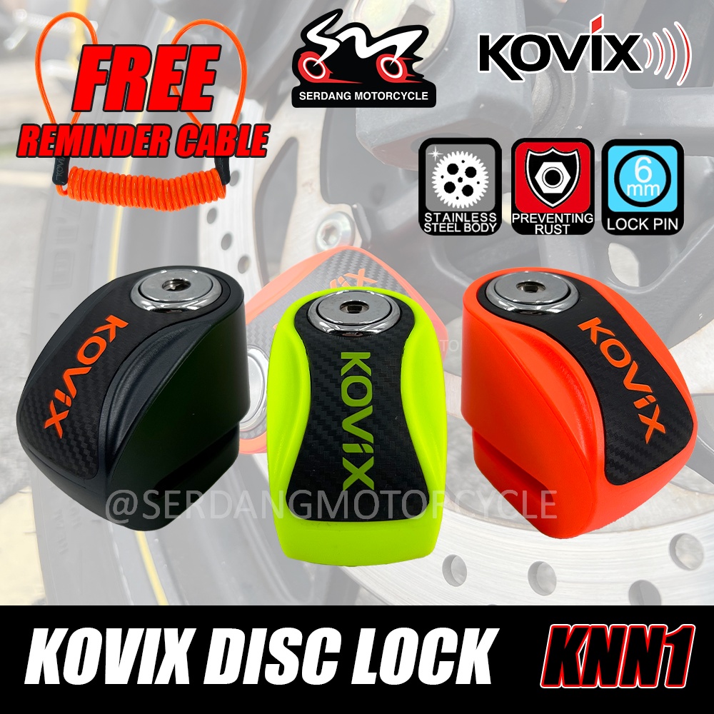 KOVIX Disc Lock Motorcycle KNN1 Mangga Motor Motosikal | Shopee Philippines