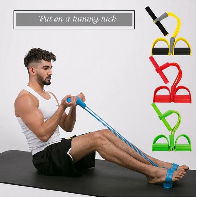 Multifunction Yoga Training Tension Rope / Sit-ups Fitness Workout Foot ...