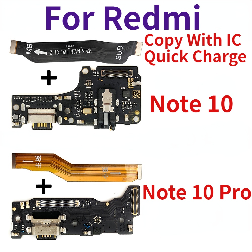 For Redmi Note 10 Note10 Pro USB Power Charging Connector Board Port ...
