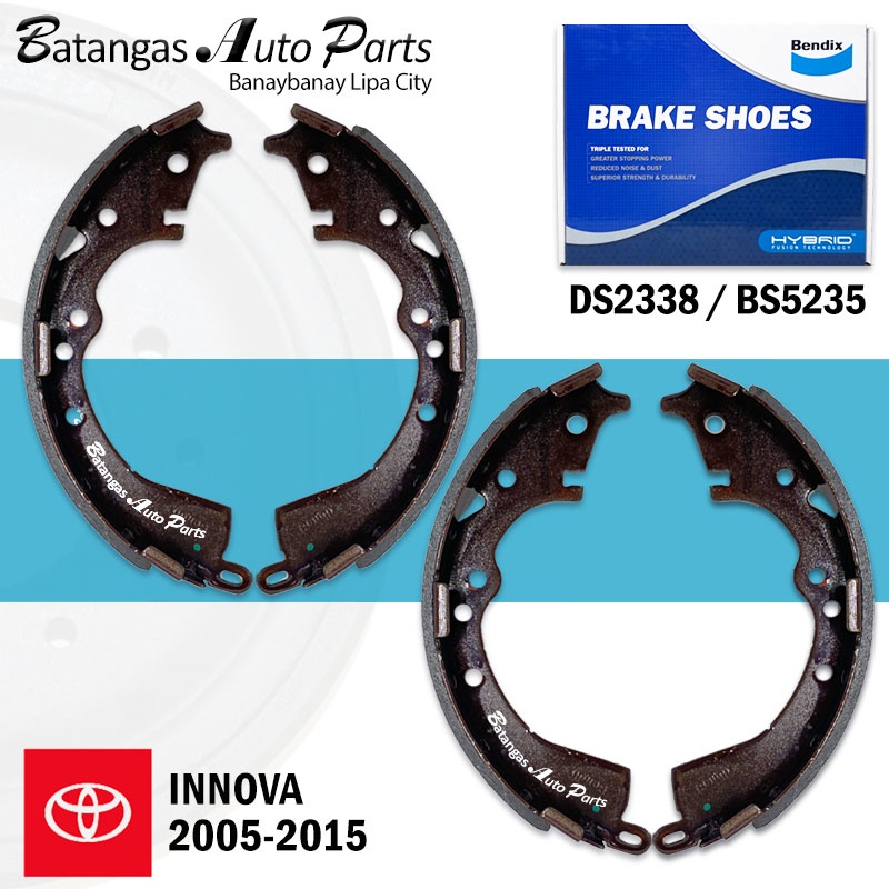 BENDIX BRAKE SHOE TOYOTA INNOVA 2005-2015 1SET 4PCS 2338 | Shopee ...