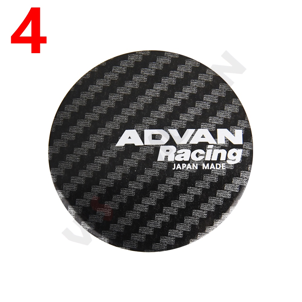 4PCS 56MM Stickers ADVAN ENKEI SSR XXR WEDSSPORT KRANZE WORK MEISTER VS ...
