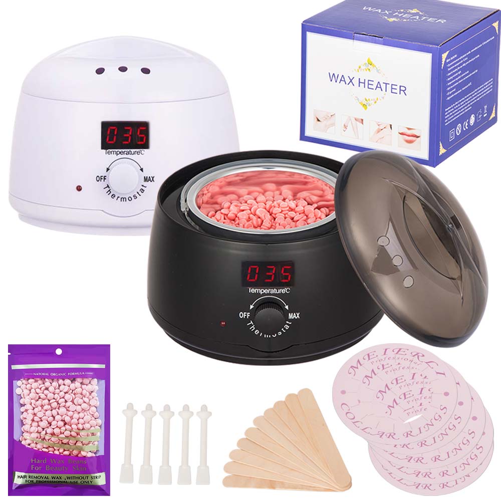 Temperature display wax hair removal wax heater kit 5 in 1waxing kit ...