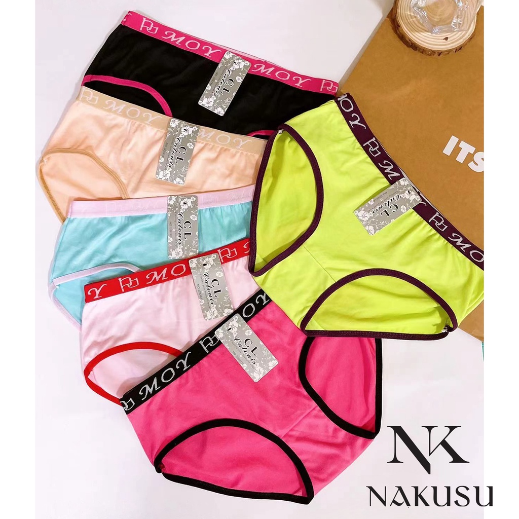 Nakusu 12Pieces CL Cotton Panty Ladies Plain Panty Women's Fashion ...