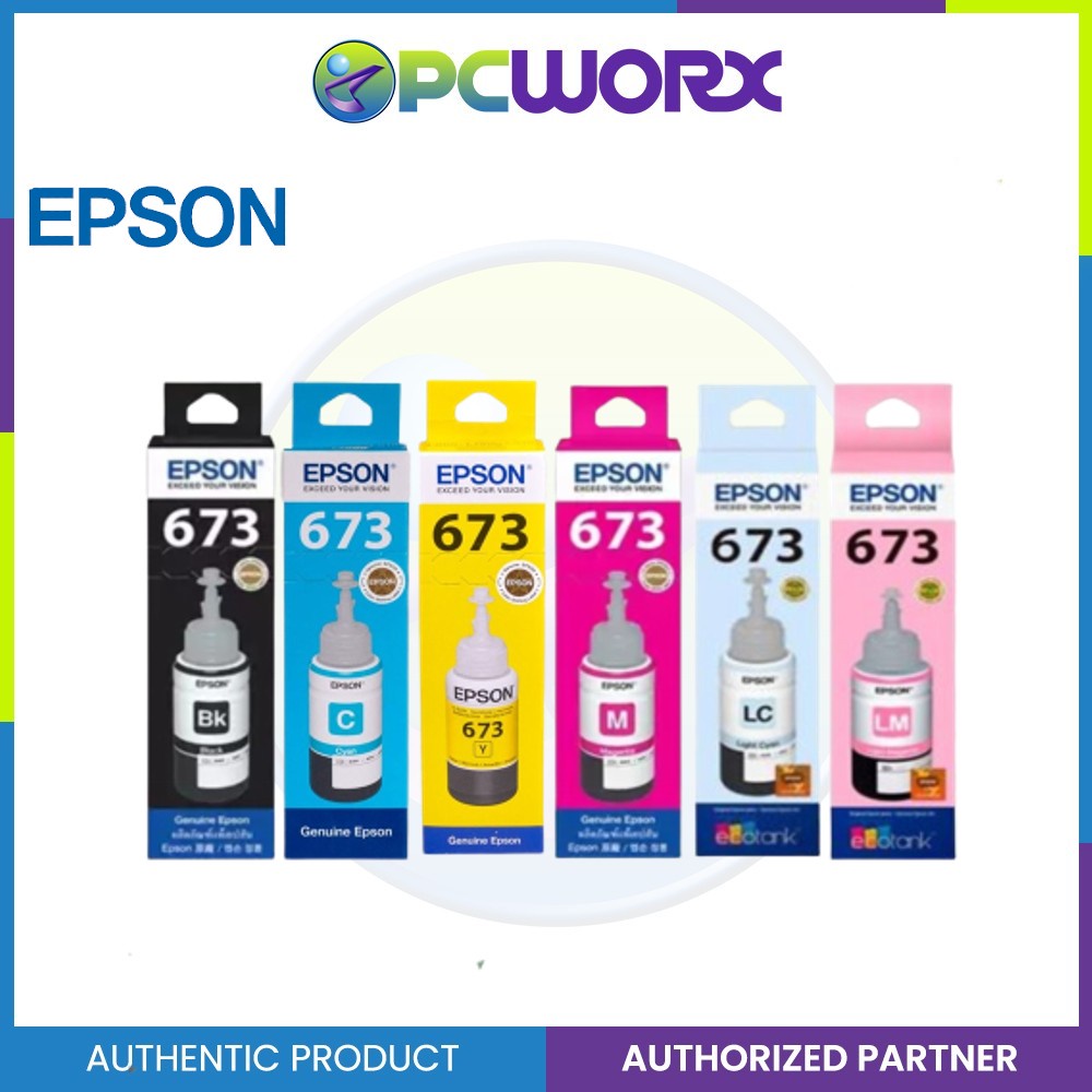 Epson T673 Original/Genuine Ink for L800, L805, L810, L850 & L1800 ...