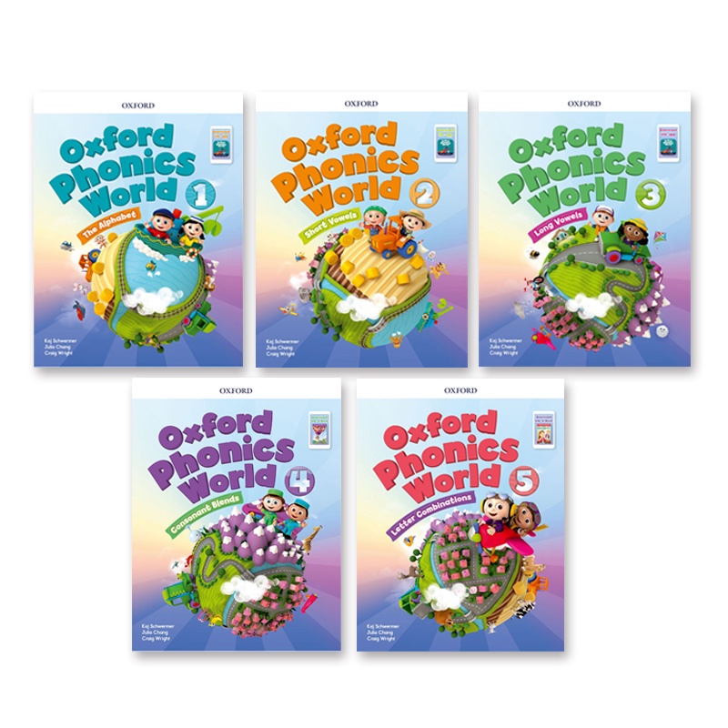 Oxford Phonics World Set of 5 levels and 10 imported Phonic books ...