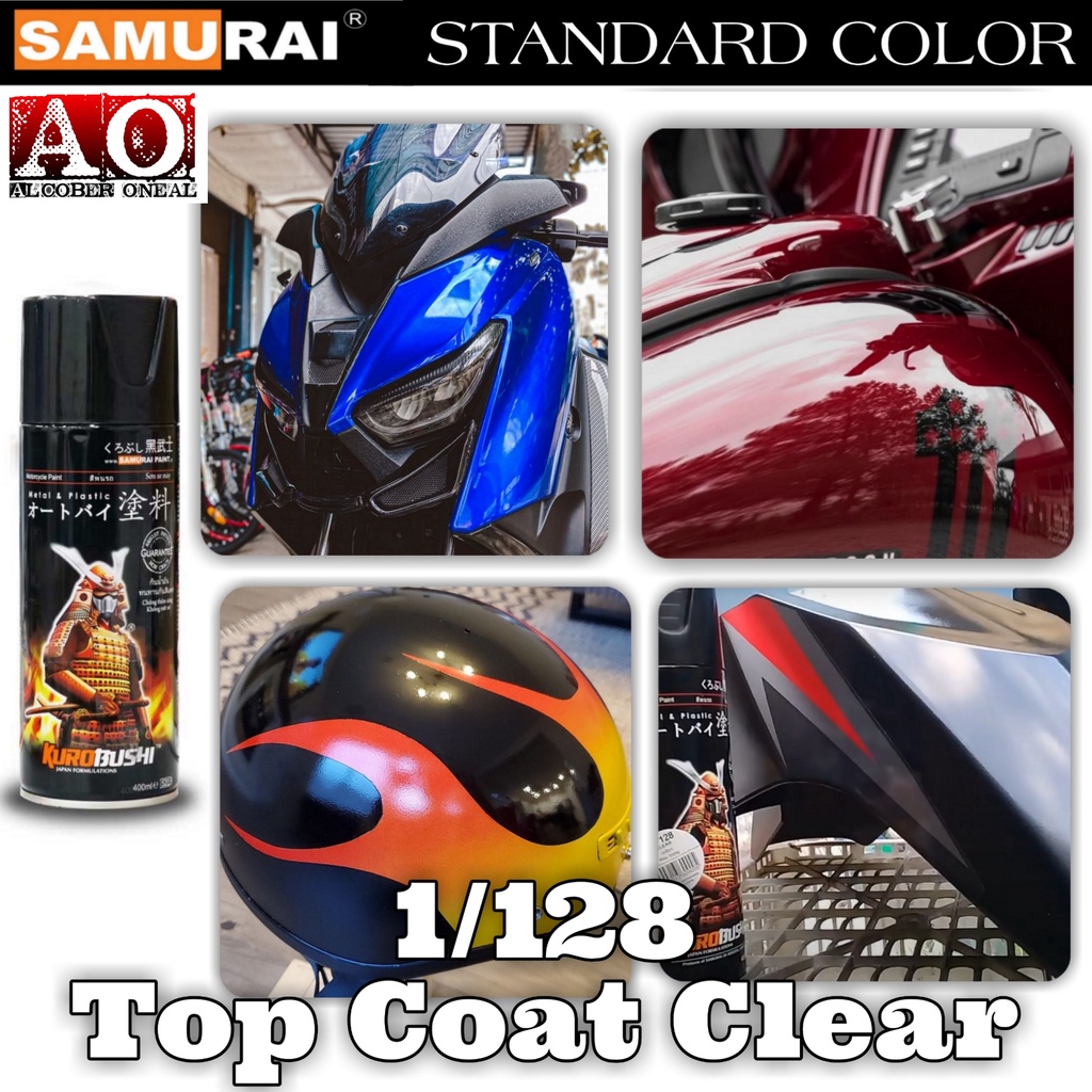 SAMURAI SPRAY PAINT 1/128 Clear Top Coat Clear GLOSSY - Cash On ...