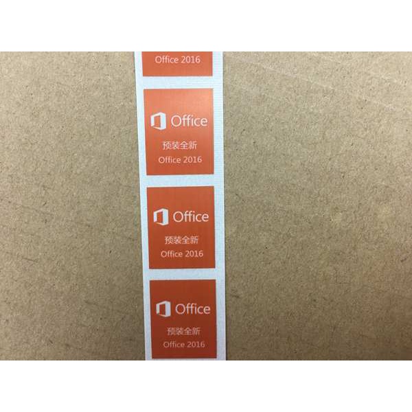 [Sticker] Brand New Original office 2016 Software Label Sticker Palm ...
