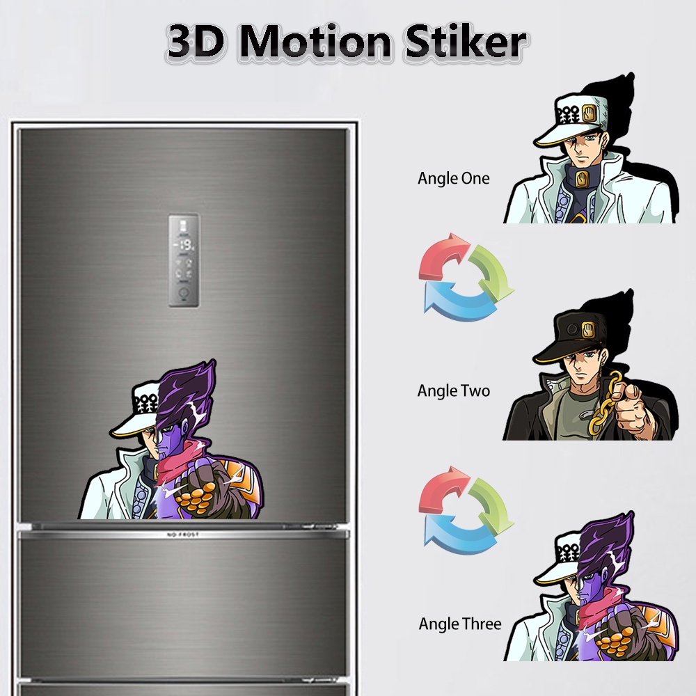 Jotaro Kujo JoJos Bizarre Adventure Anime 3D Motion Car Stickers Self ...