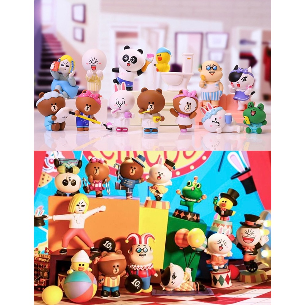 [Separate] POP MART x Line Friends Circus Lifestyle series Authentic ...