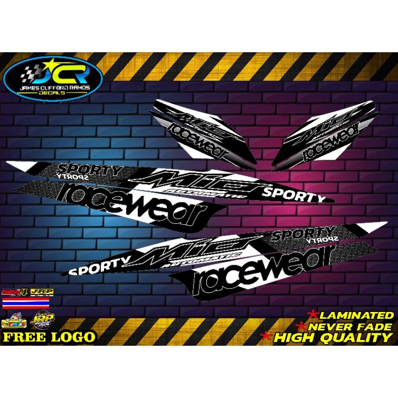 Mio Sporty Raceware Stock Decals Sticker | Shopee Philippines