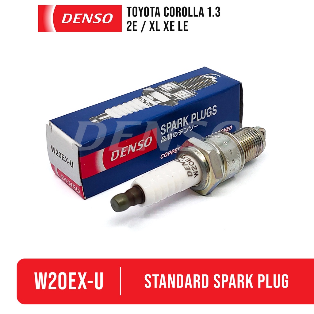 Denso W20EX-U Standard Spark plug for Toyota Corolla 1.3 XL XE 2E 1992 ...
