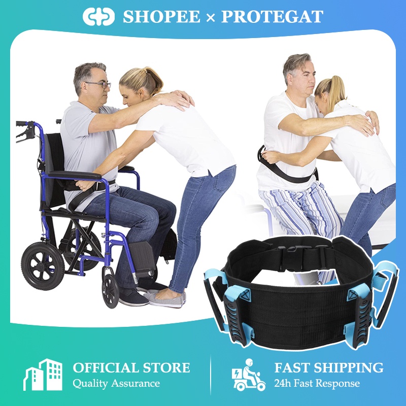 【Protegat】Patient Gait Belt Elderly Transfer Walking Belt Waist ...