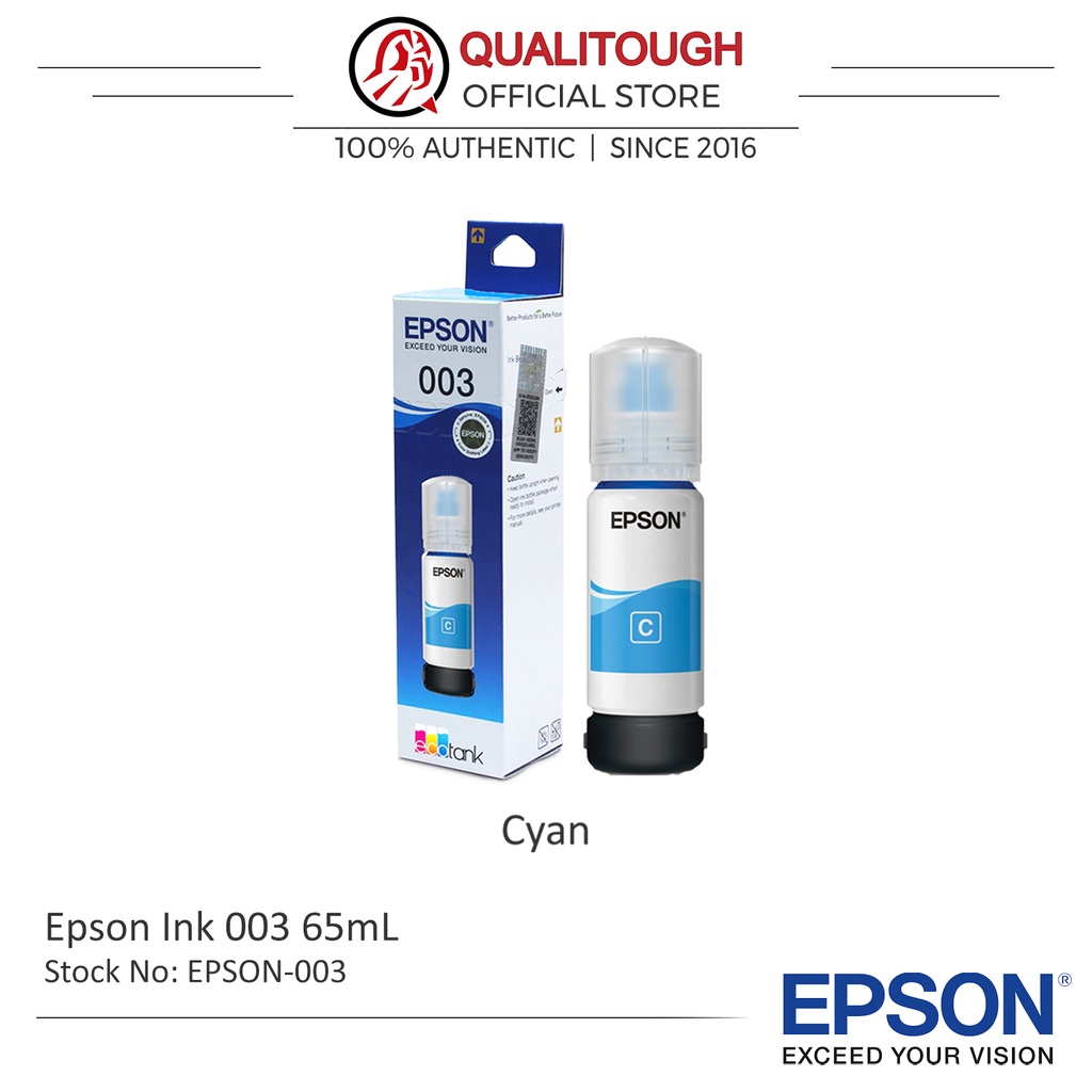 Epson Genuine Refill Ink 003 65ml | Shopee Philippines