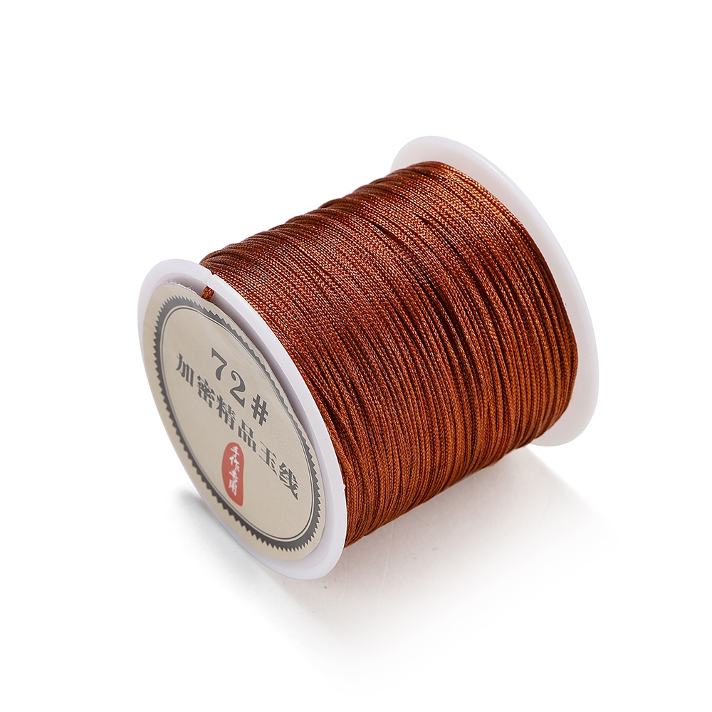 St.Kunkka 1 Roll 50m 0.8mm Wax line beaded rope nylon rope cotton ...