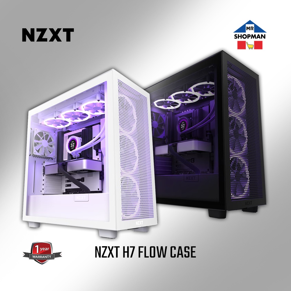 NZXT H7 Flow ATX Mid-Tower Airflow Mesh Case | Shopee Philippines