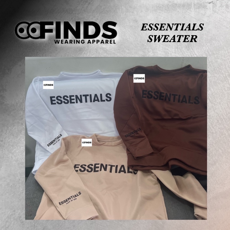 ESSENTIALS FOG SWEATER OVERSIZE COCOFINDS | Shopee Philippines