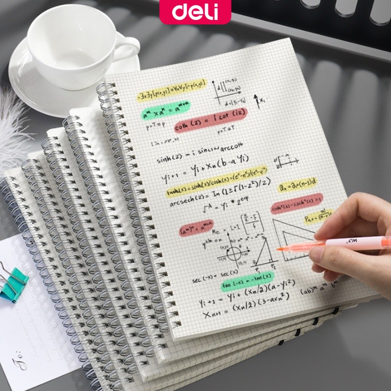 Deli 60Sheets Spiral Student Notebook Loose-Leaf Coil Notebook Binder ... Deli 60Sheets Spiral Student Notebook Loose-Leaf Coil Notebook Binder ...