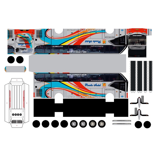 Diy Miniature Bus Rosalia Indah Avante H9 Papercraft | Shopee Philippines