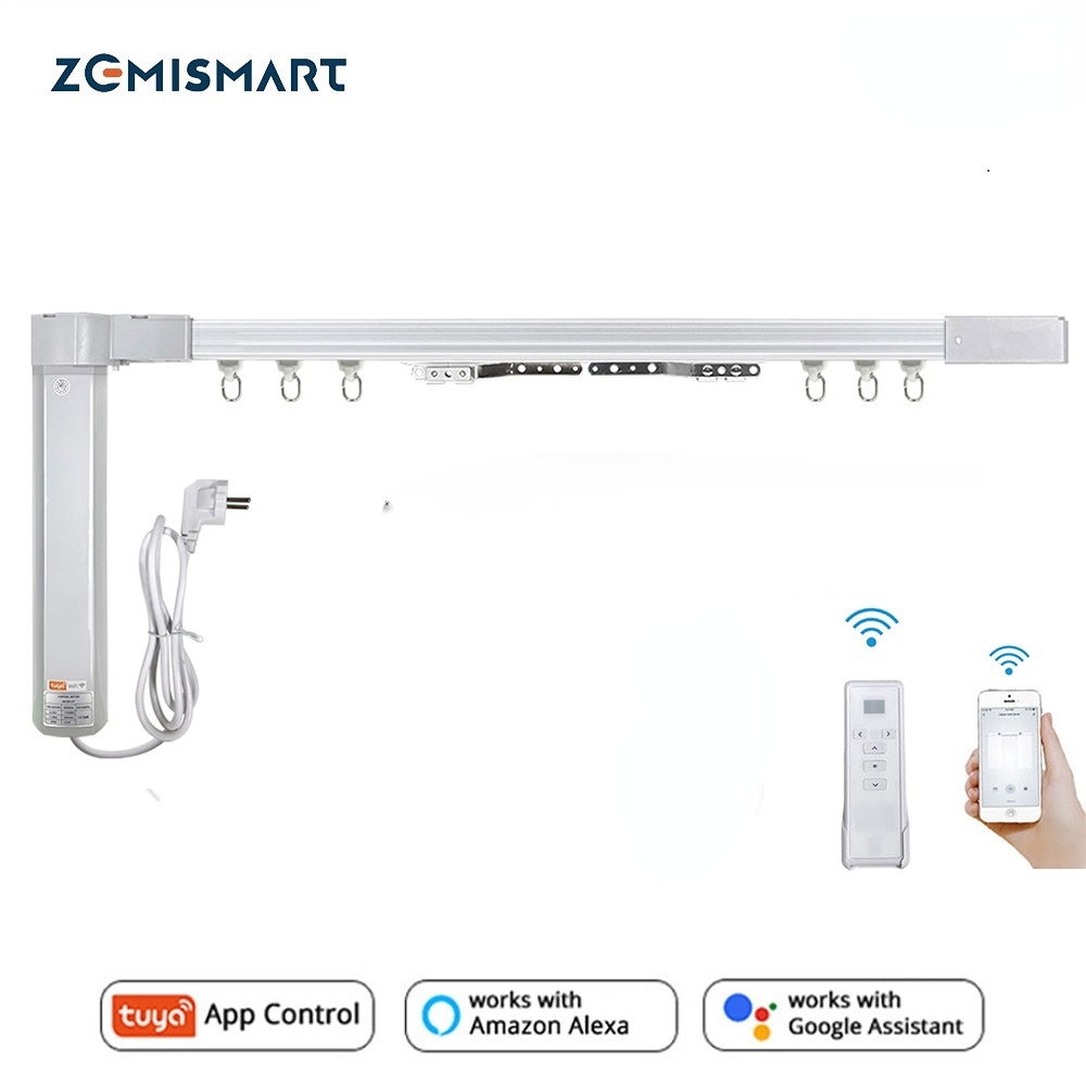 Zemismart Sliding Curtain Tuya SmartLife Timer Customize Electric ...
