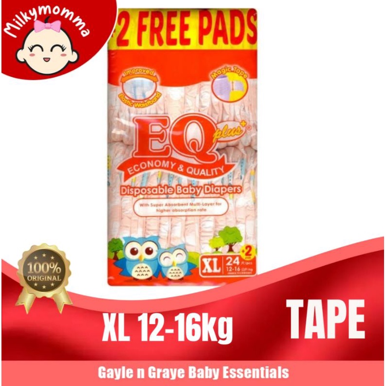 EQ Plus XL 24s (12-16kg) | Shopee Philippines