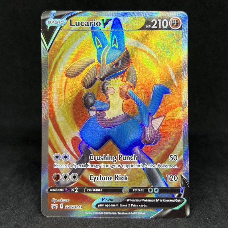Pokemon TCG Lucario V Full Art Promo SWSH213 2022 Sword & Shield Promos ...
