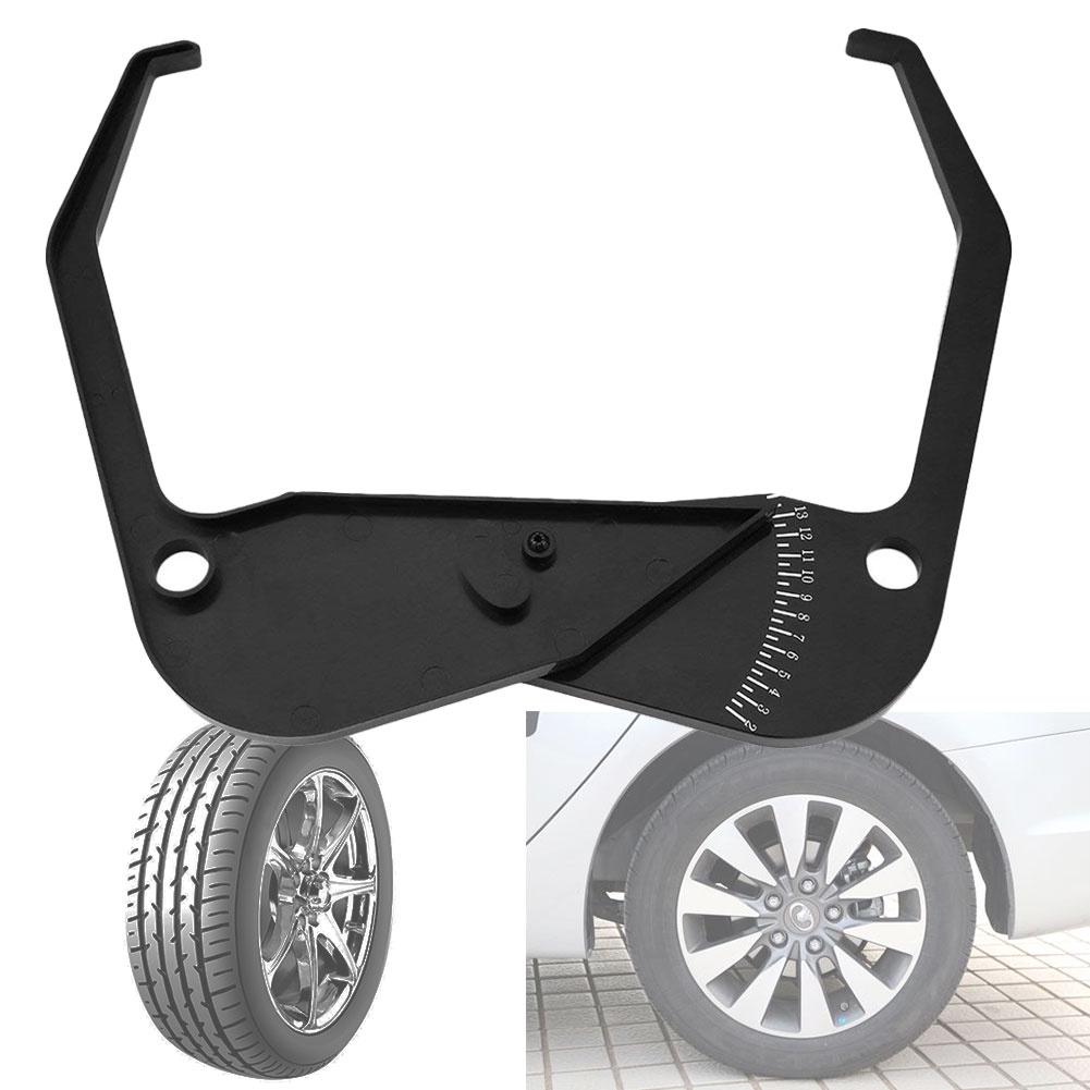 Portable Wheel Easy Use Tire Balancer Caliper Black Rim Gauge Car Tool ...