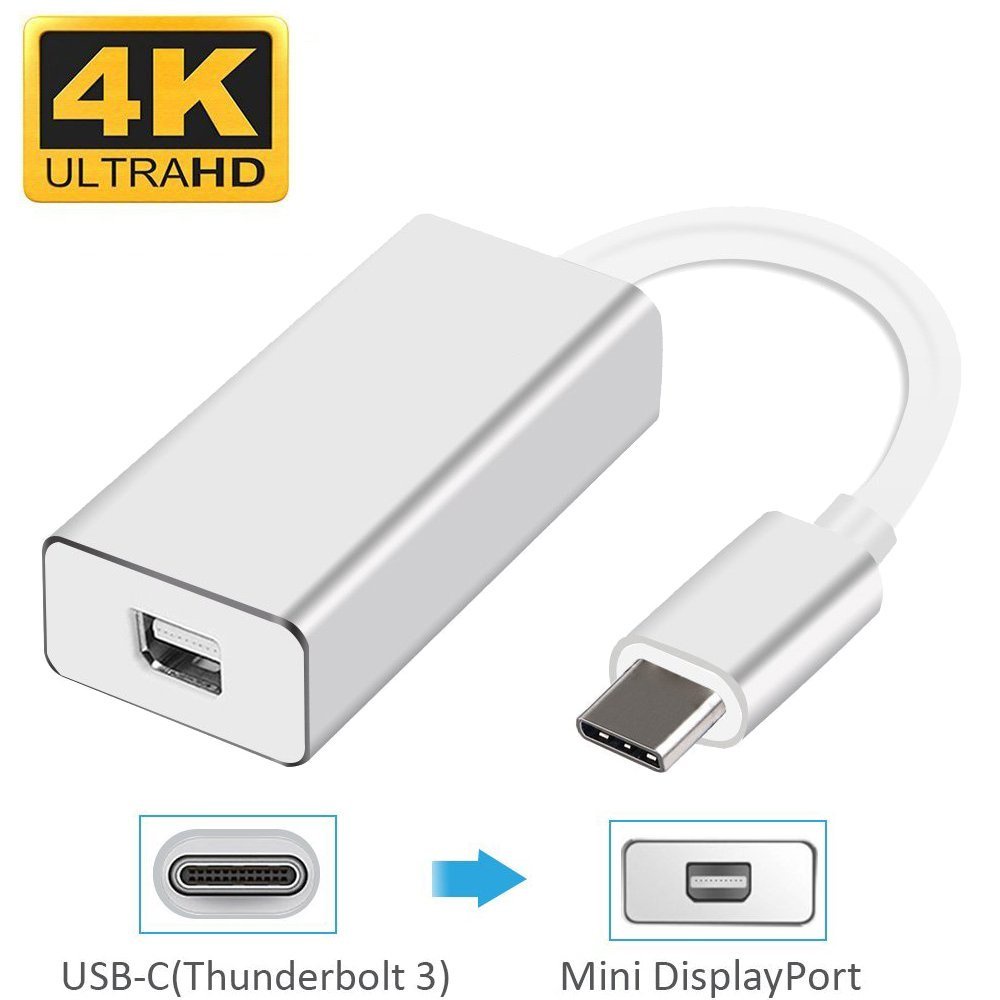 4K USB C To Mini DP 60Hz USB 3.1 Type C To Mini Display Port Adapter ...