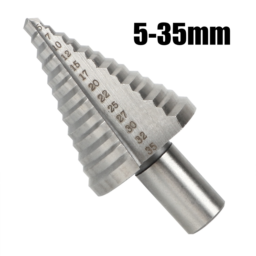 5pcs HSS Cobalt Multiple Hole 50 Sizes Step Drill Bit Set with Aluminum ...